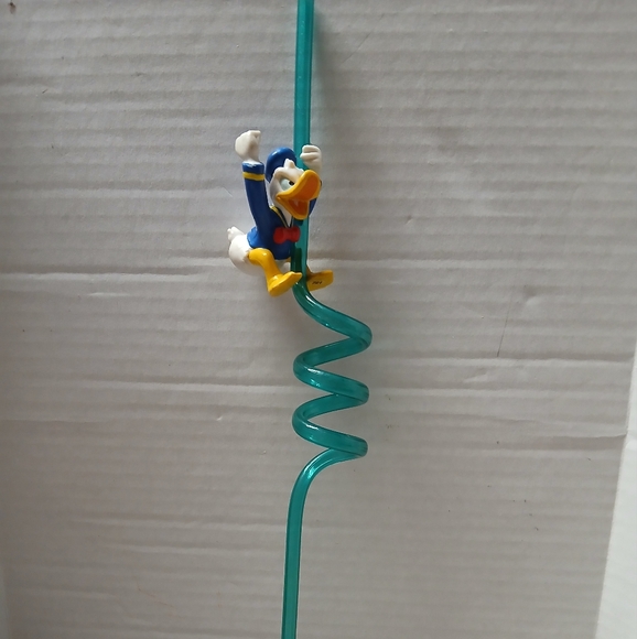 Disney | Dining | Vintage Disney Donald Duck Figural Crazy Straw 2 ...